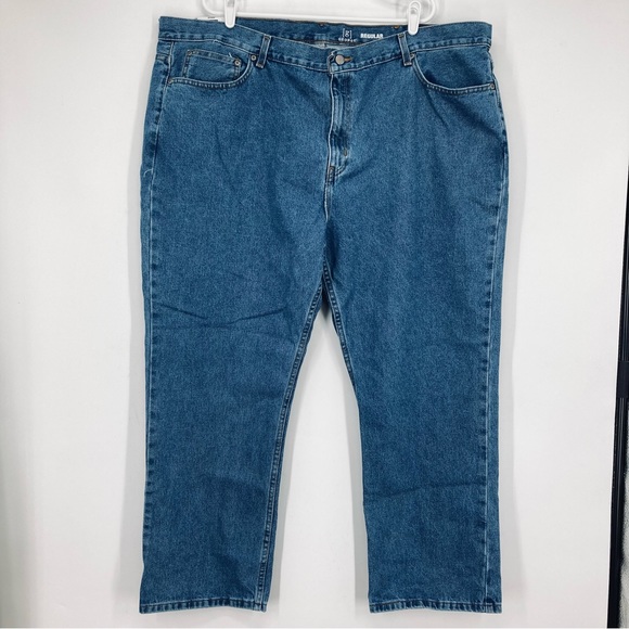 George | Jeans | George Mens Comfort Straight Leg Jeans Blue Cotton ...